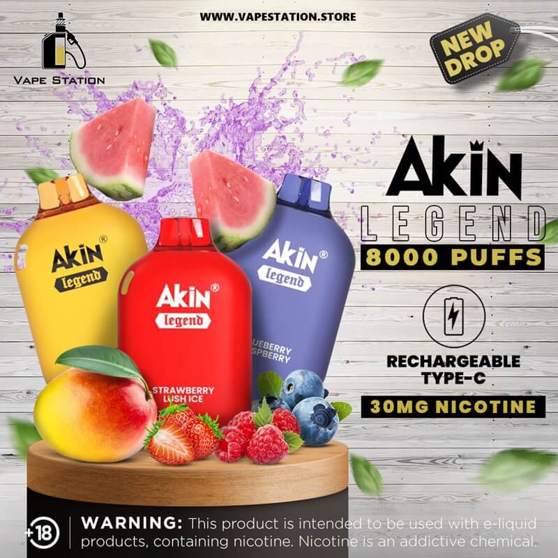 AKIN Legend 8000 Puffs Disposable Vape 30mg – Vape Station