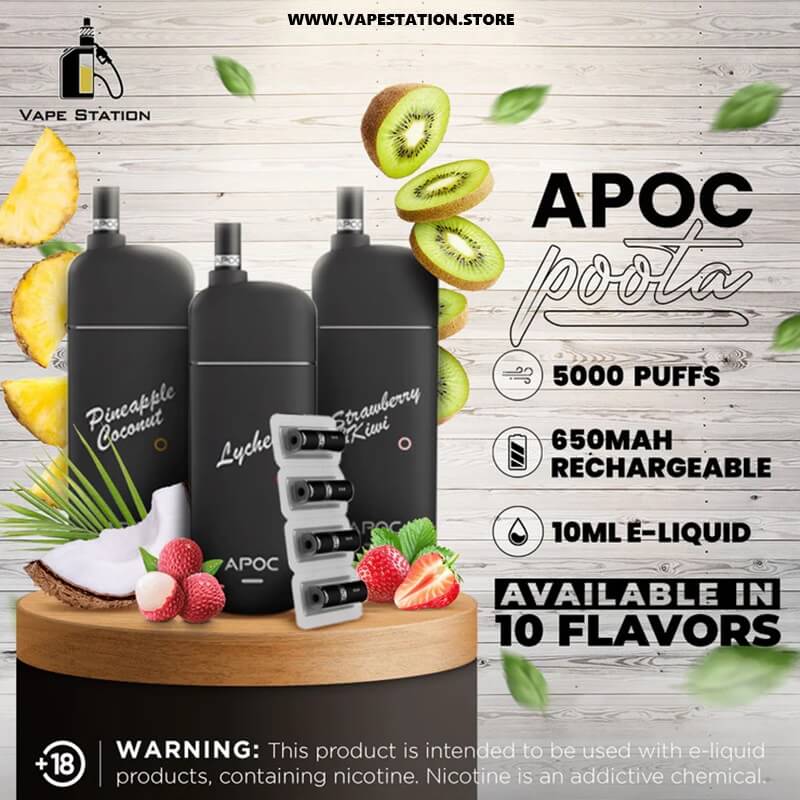 Poota Vape Rechargeable Disposable Vape – Vape Station