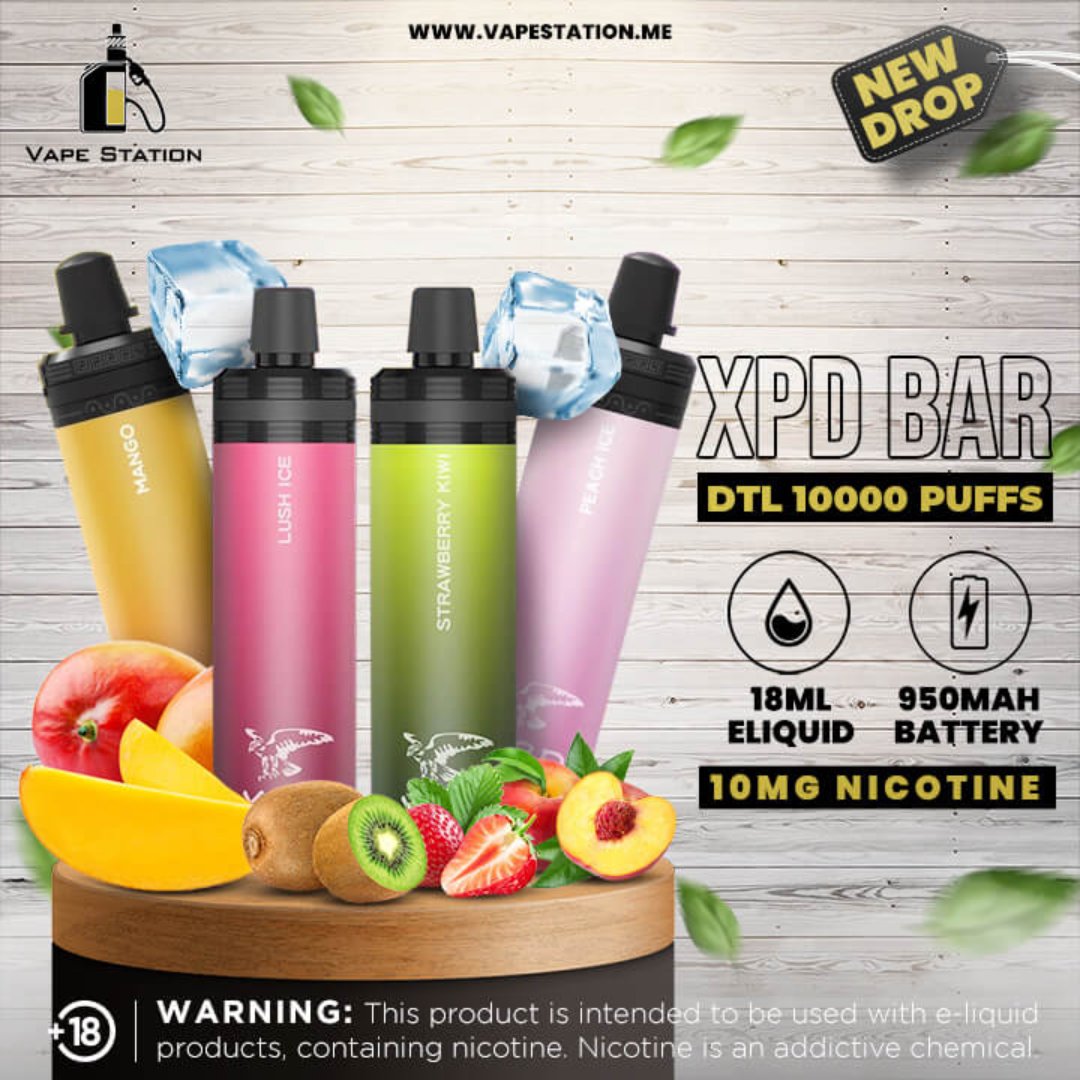 XPD Bar 10000 Puffs DTL Plus Disposable Vape 10mg – Vape Station